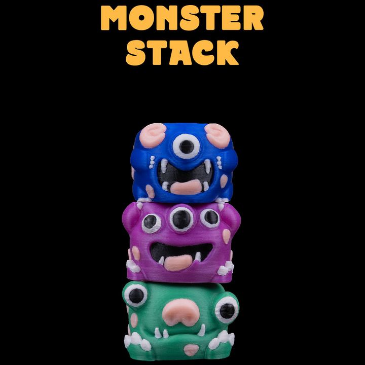 3D Printable Monster Stack by Stlflix